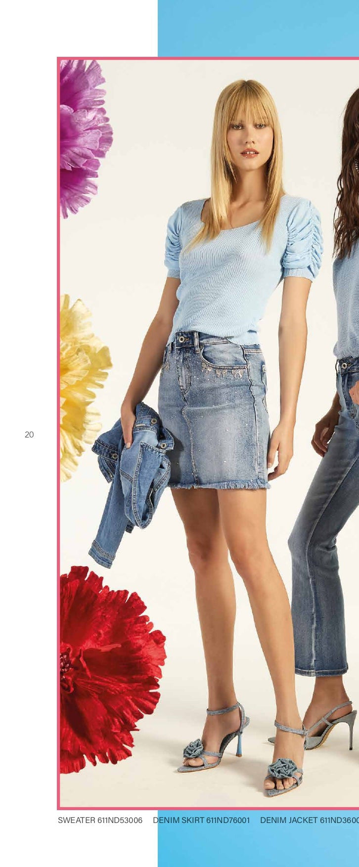 Gonna denim donna - art. 611ND76001 - Denny Rose Primavera Estate 2026 – Denny Store